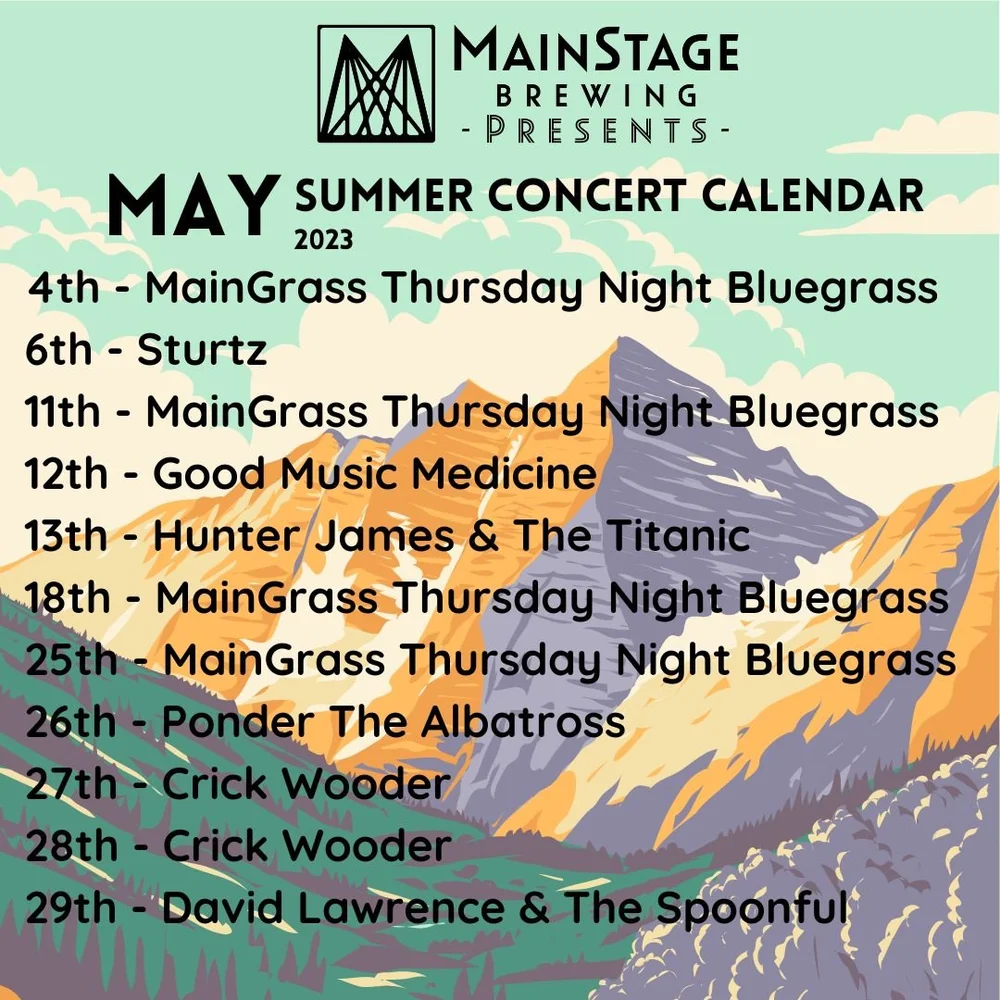 Music & Events Calendar — MainStage Brewing Company