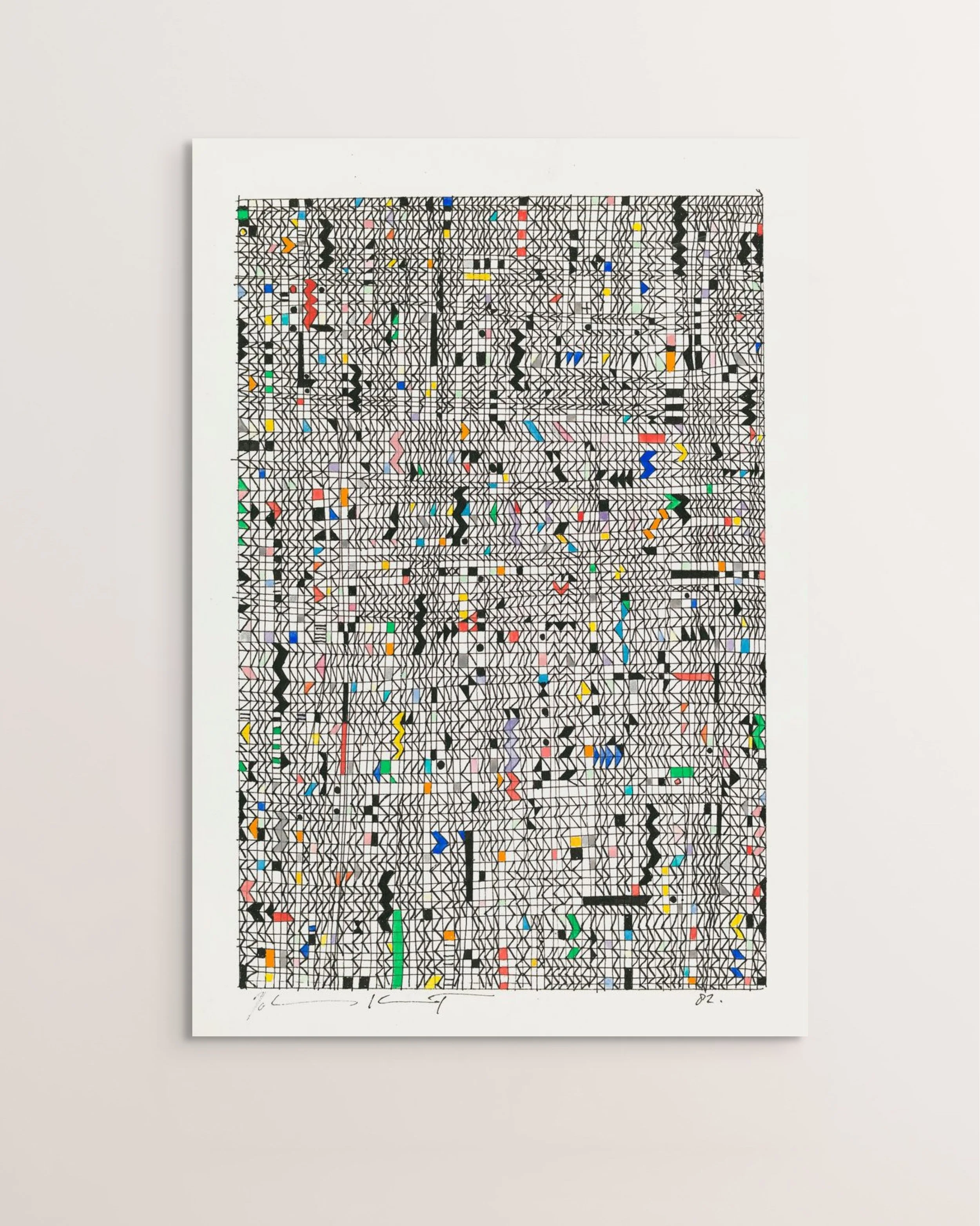 Johannes Kunst, Automatic Writing, 1982 — Cordata Gallery