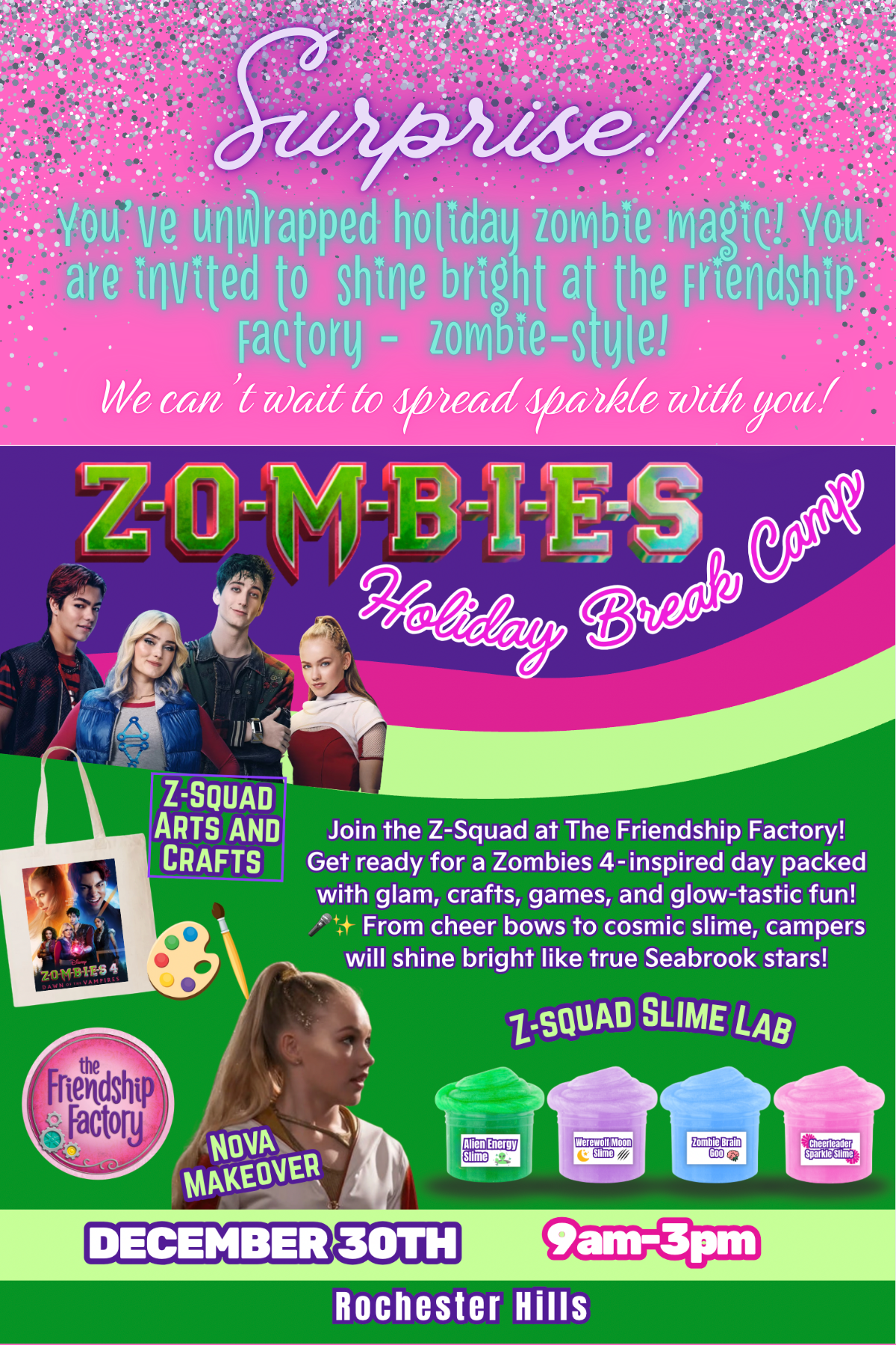 Gift an Experience - Zombies Holiday Break Camp! Rochester Hills — The ...