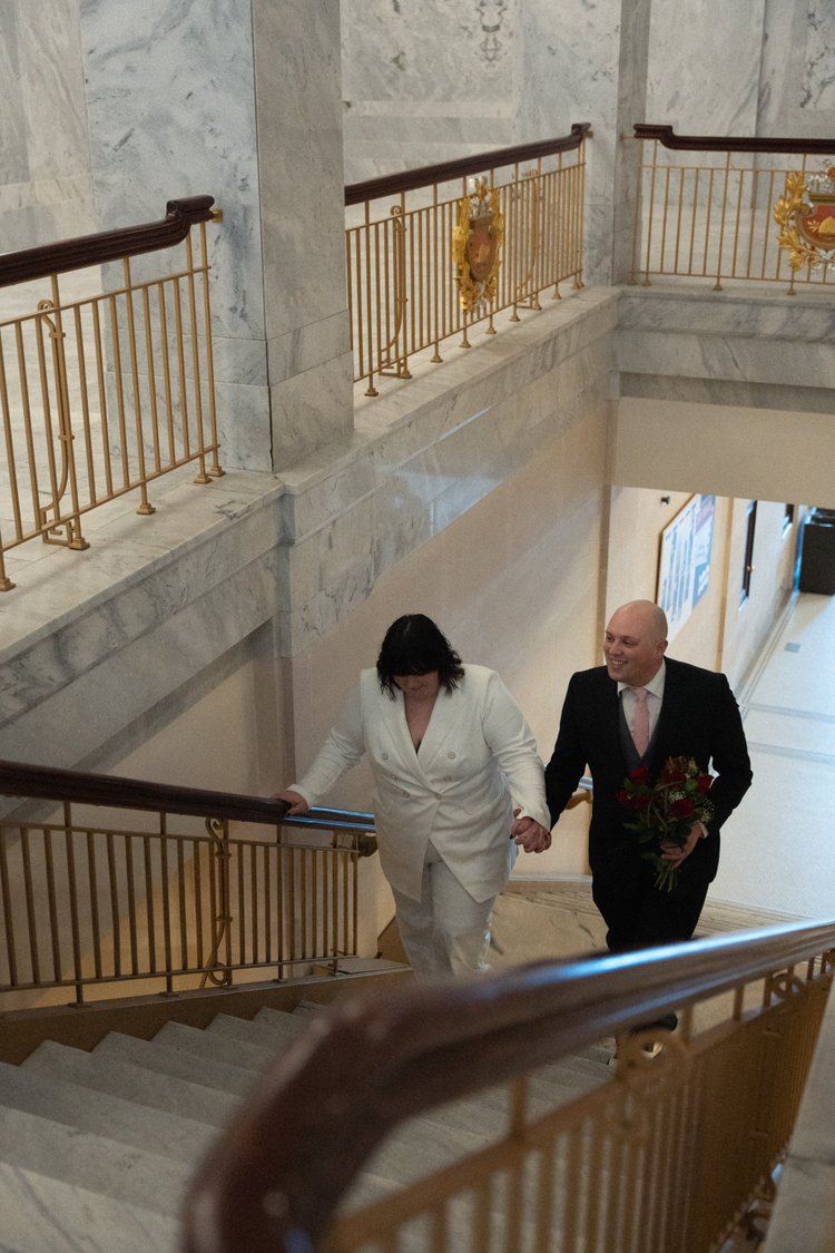 Salt Lake City Park and capitol building Engagements | Rachel and ...