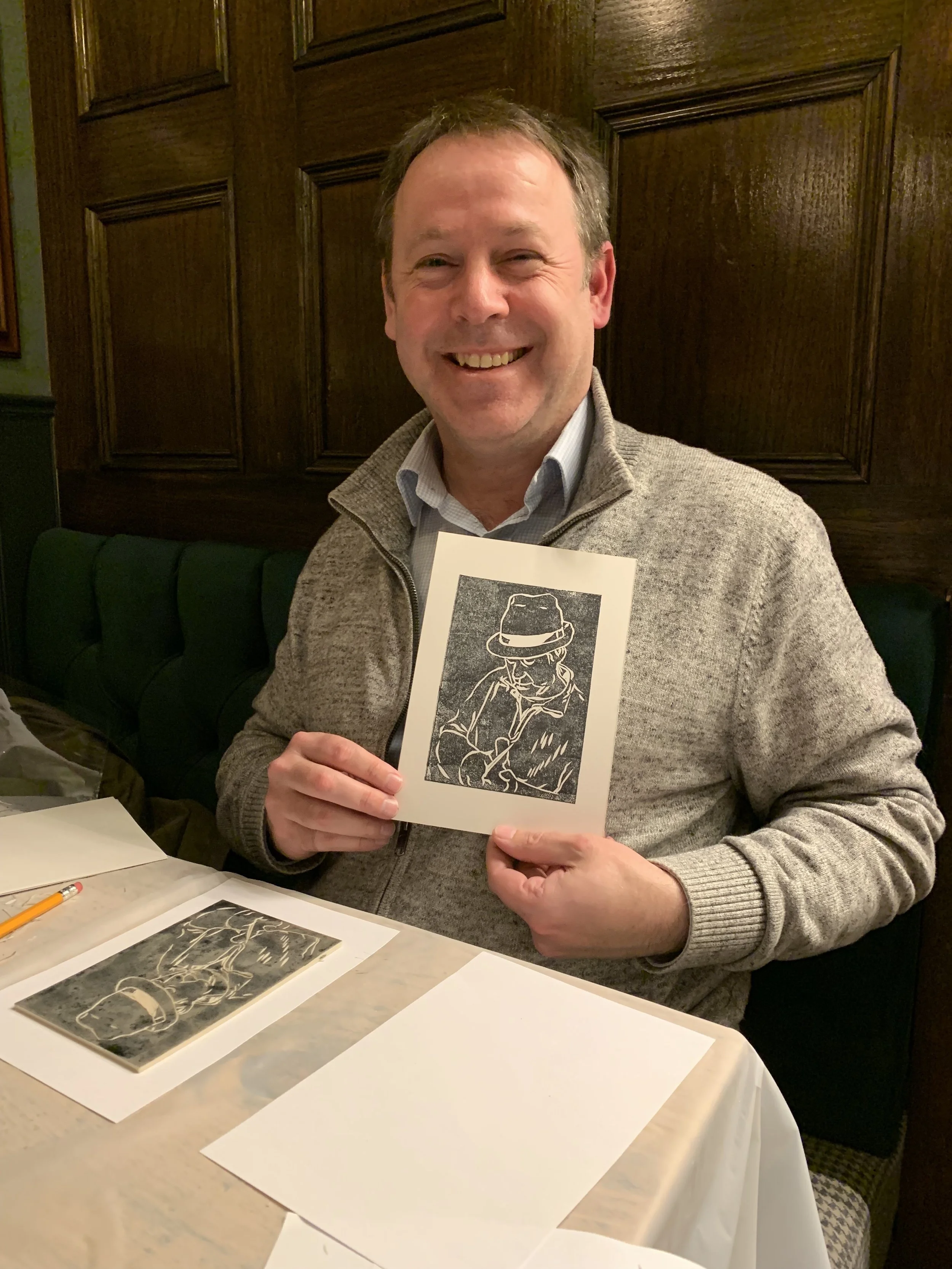 LINOCUT WORKSHOP at The Fox, Hanwell — Vivienne Keable