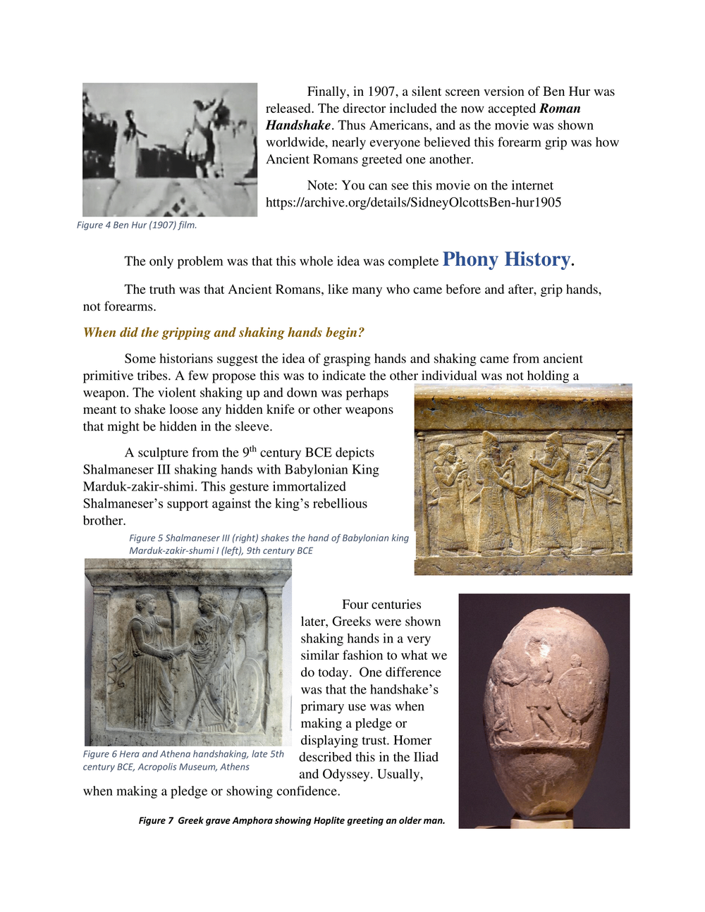 The Understanding of a Roman Handshake — CD Haun
