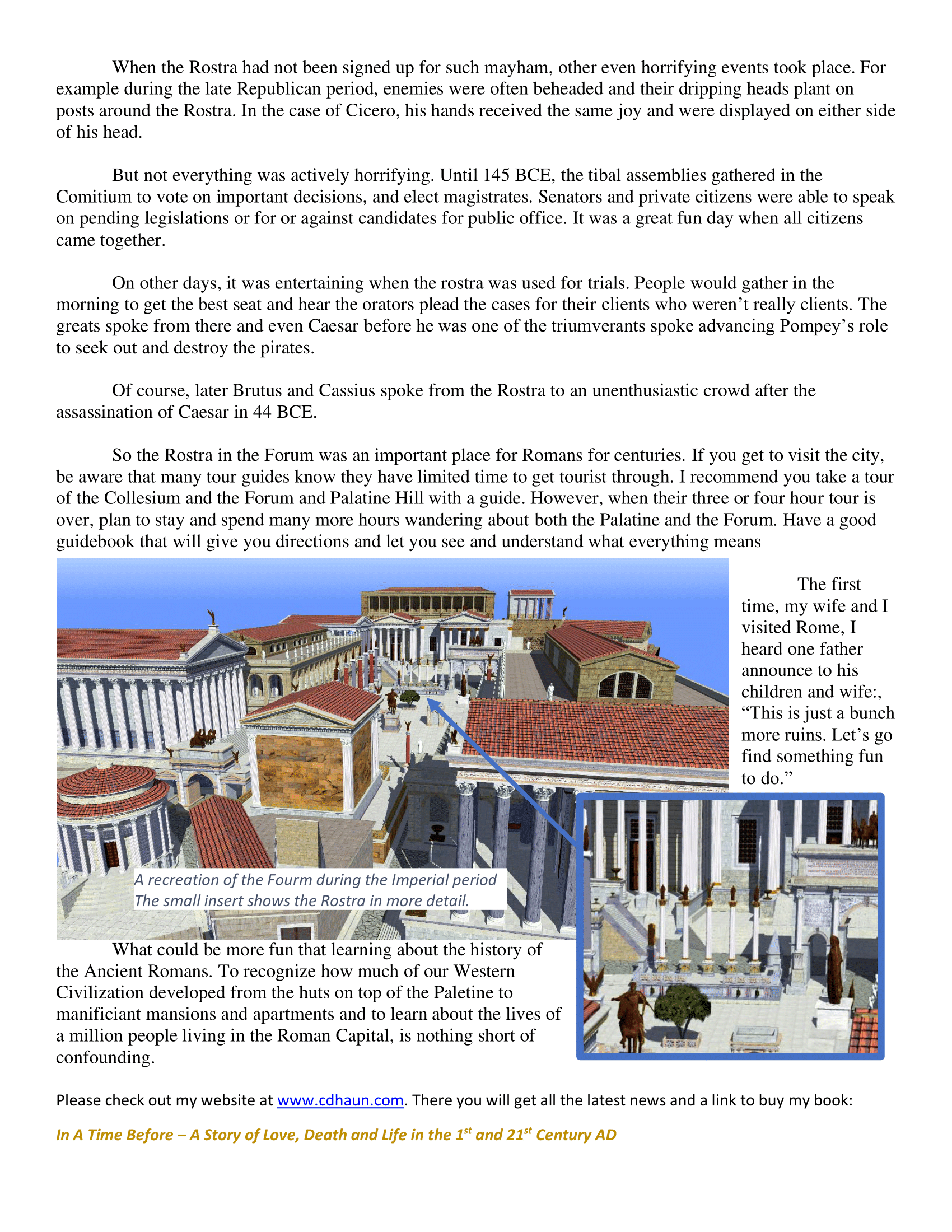 The Rostra of the Forum Romanum — CD Haun