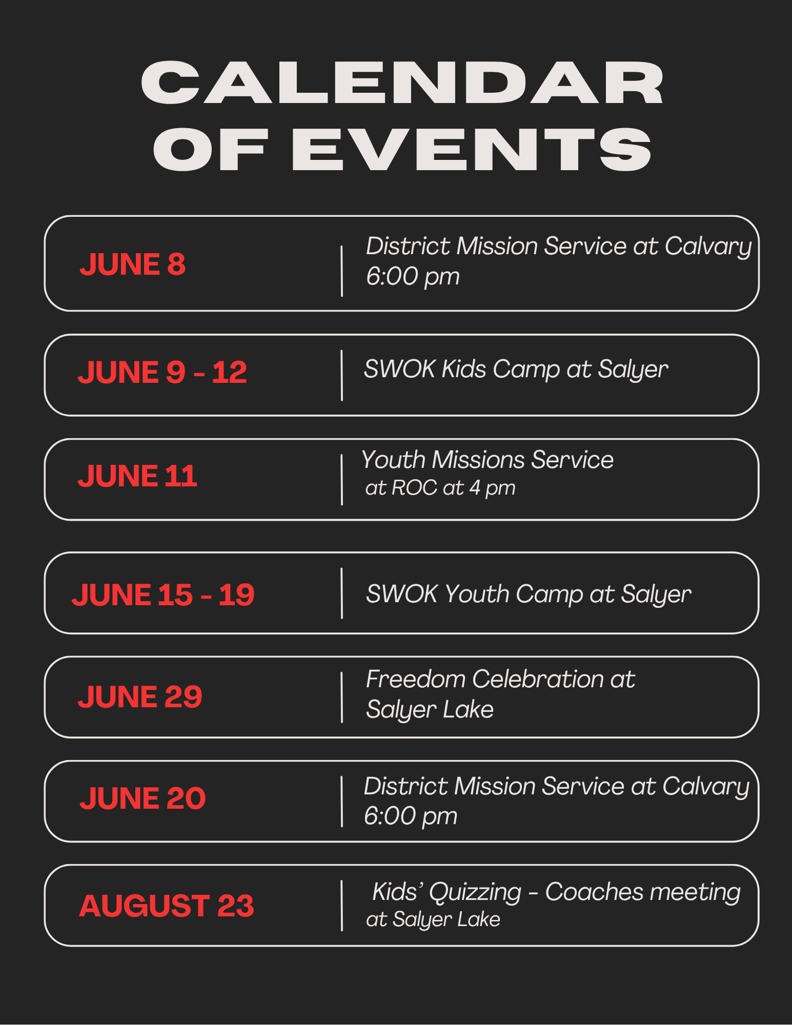 SWOK | Southwest Oklahoma District Church of the Nazarene