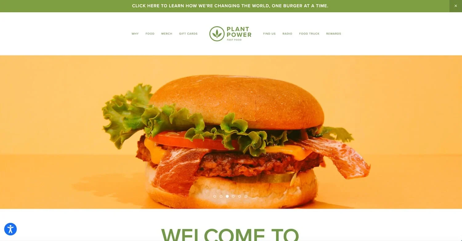 26 amazing vegan restaurant website design examples!