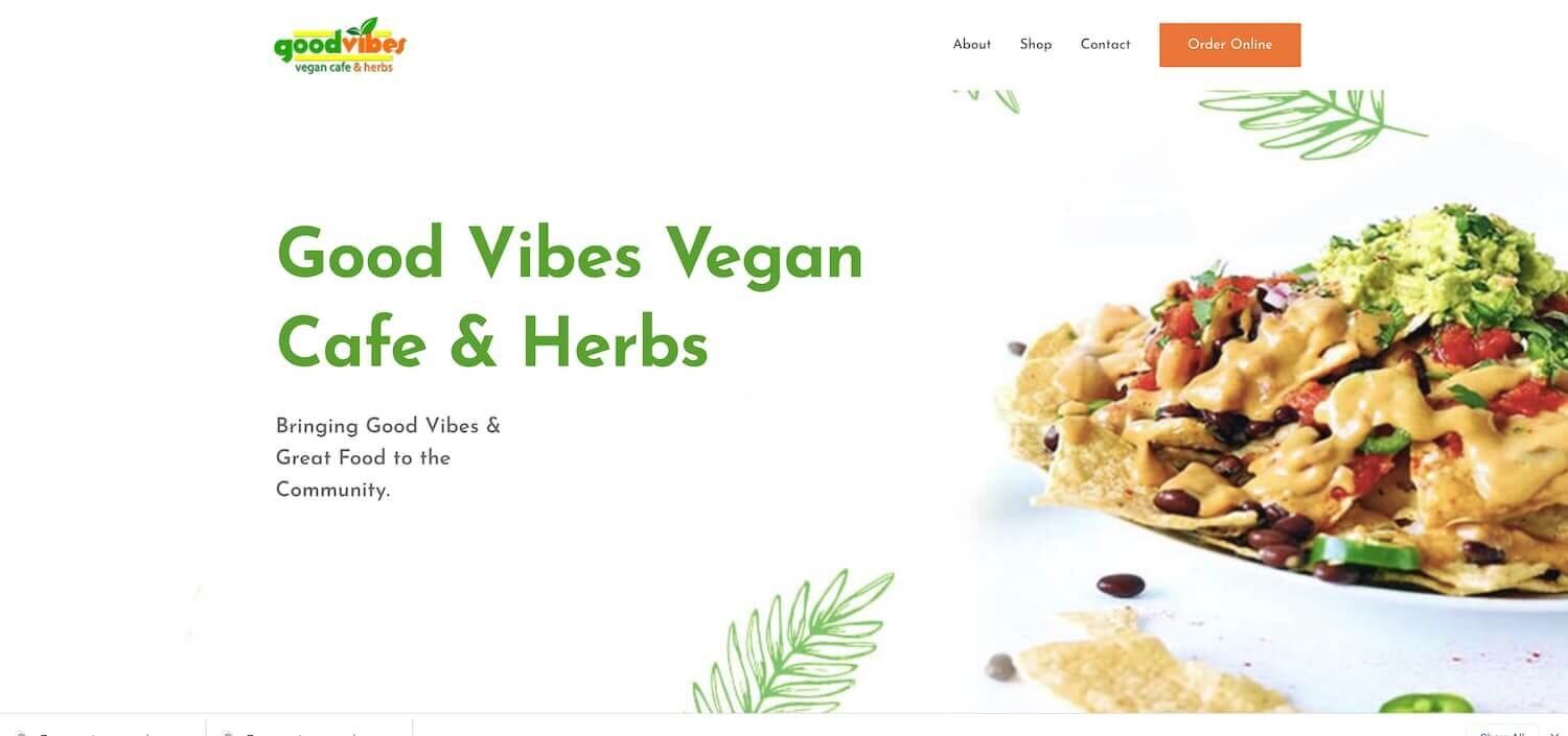 26 amazing vegan restaurant website design examples!
