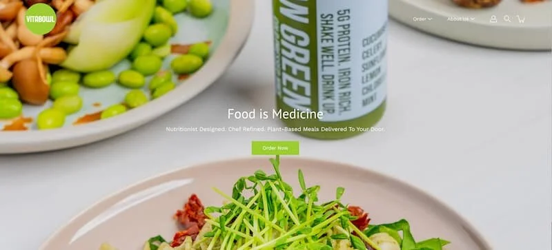 26 amazing vegan restaurant website design examples!