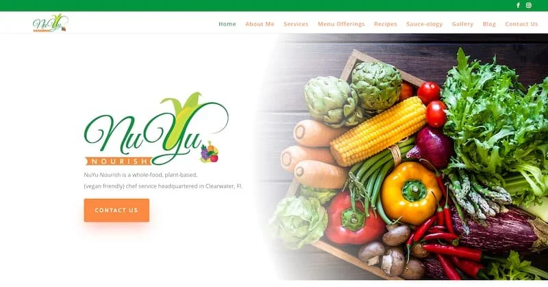 26 amazing vegan restaurant website design examples!