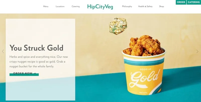 26 amazing vegan restaurant website design examples!