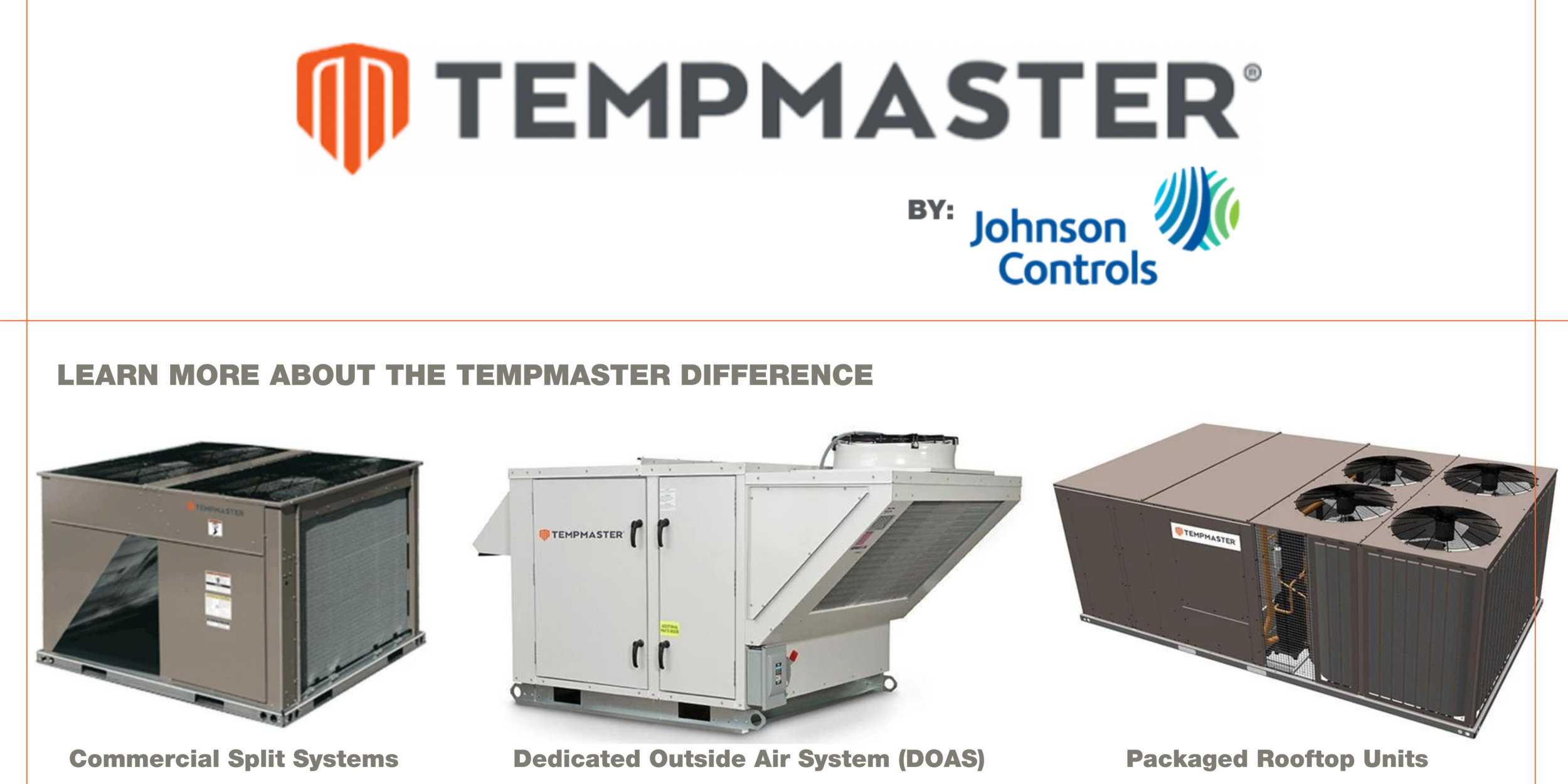 TempMaster® by Johnson Controls | Commercial Split Systems, DOAS ...
