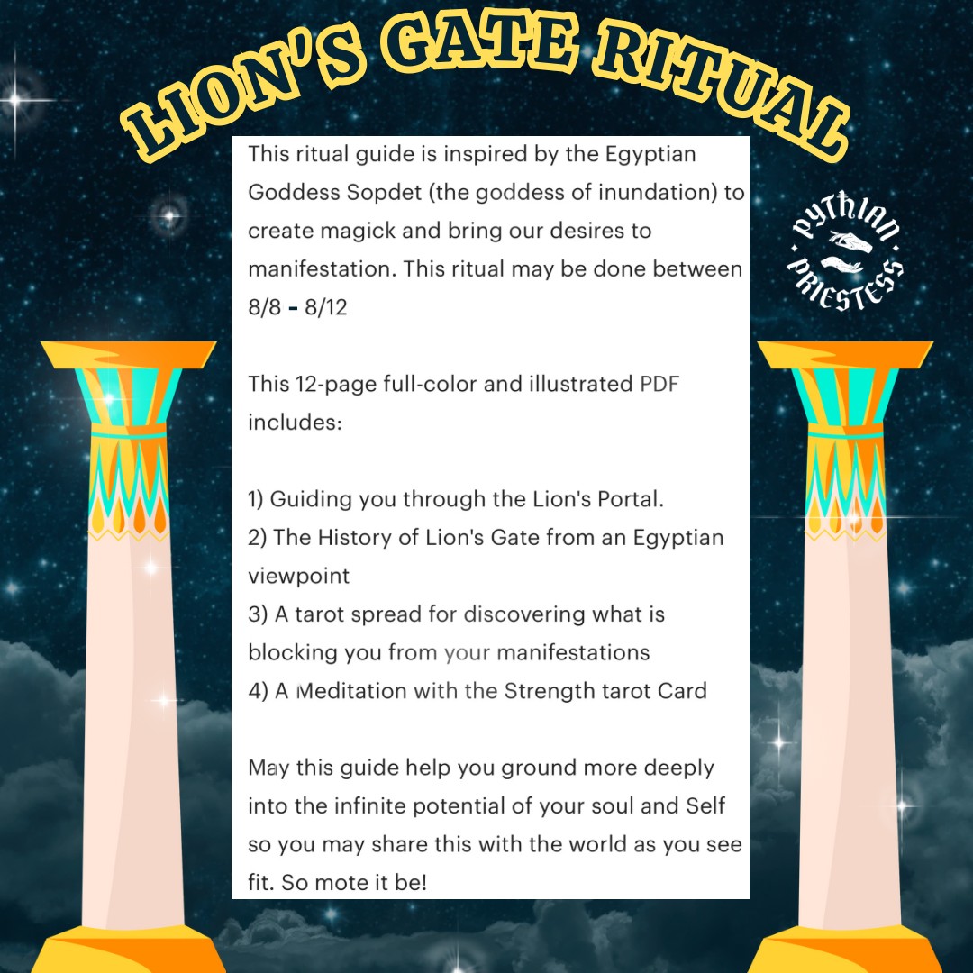 Lion's Gate 888 Ritual Guide ♌ — Pythian Mystery School