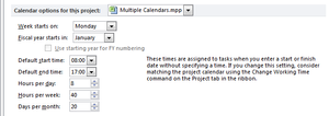 Working with Multiple Task Calendars in Microsoft Project