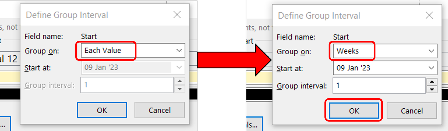 Microsoft Project Lookahead Schedule: Group Tasks by Dates