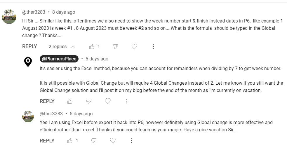 Display Number of Weeks from Project Start Date instead of Start ...