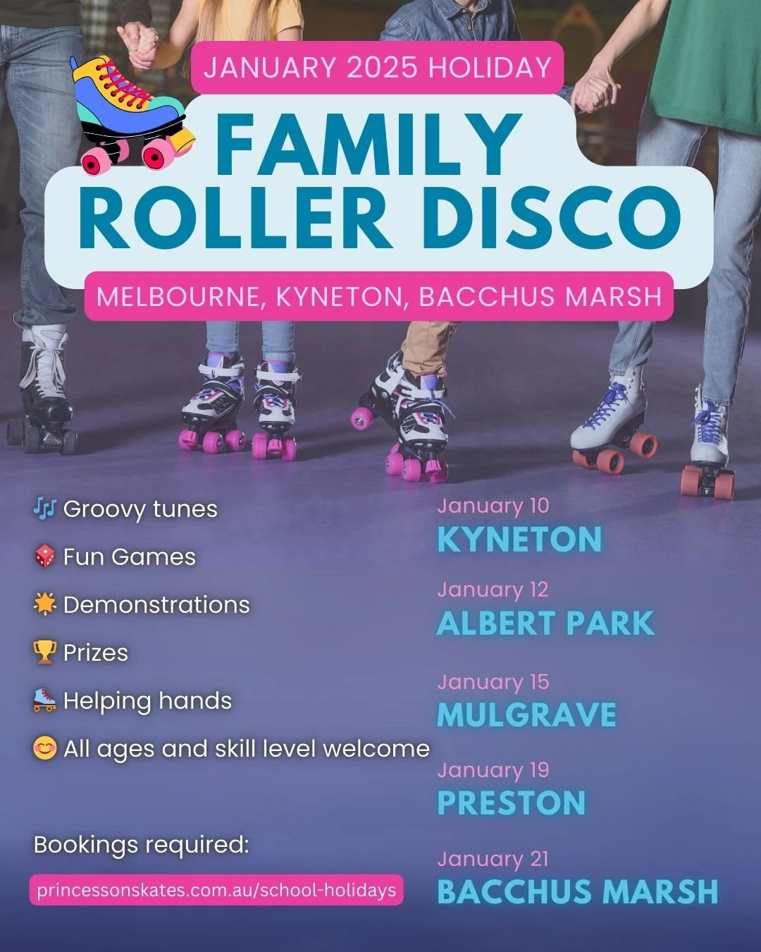 Preston Family Roller Disco — Princess on Skates