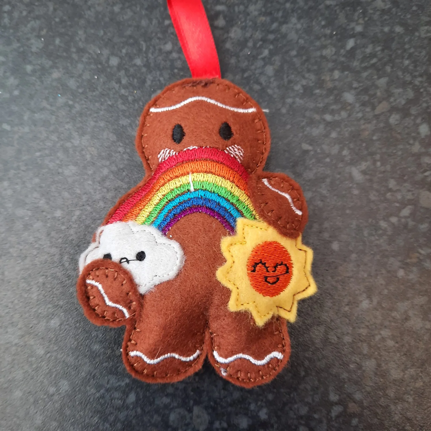gingerbread christmas hanging tree decorations super hero monster ...