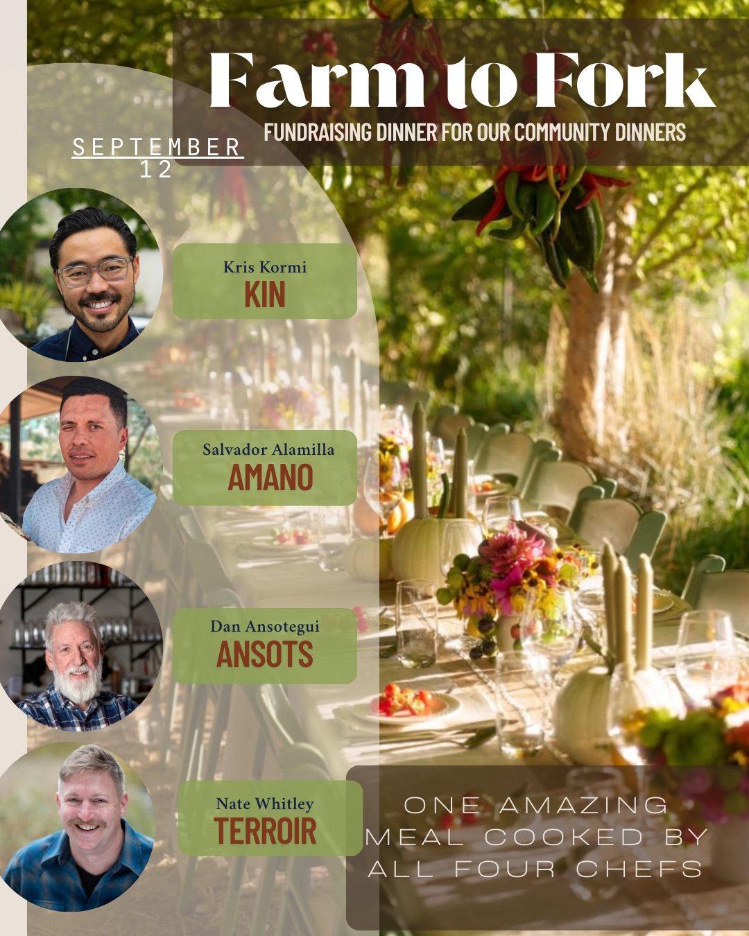 Farm to Fork Dinners — Peaceful Belly Farm