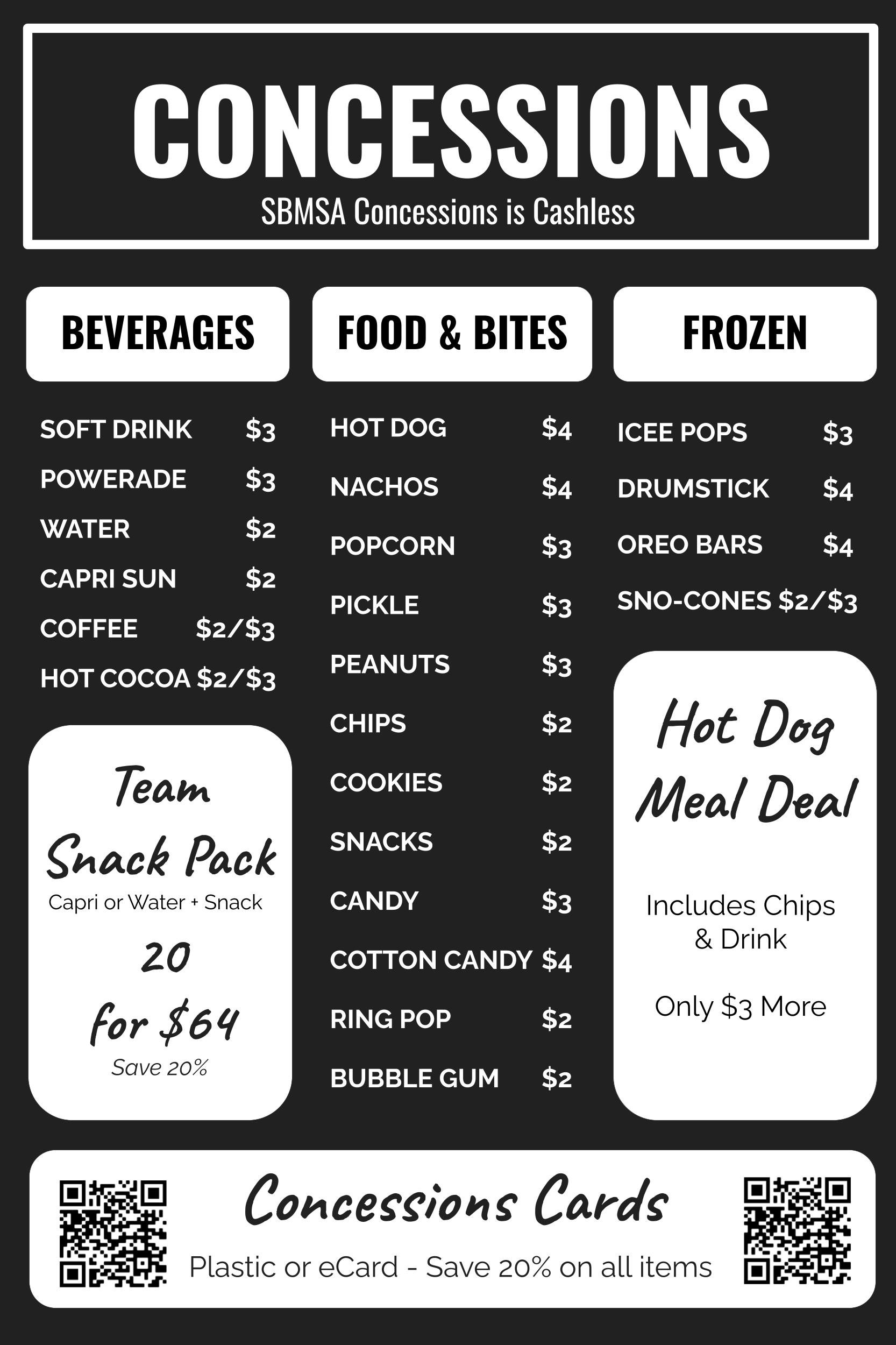 Menu — Clutch Concessions
