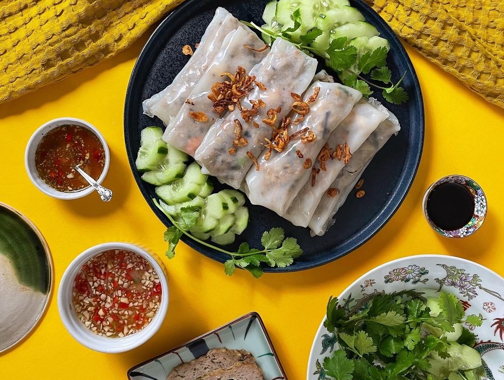 Banh Cuon- Momma Trinh’s Vietnamese Rice Rolls With Pork & Shrimp ...