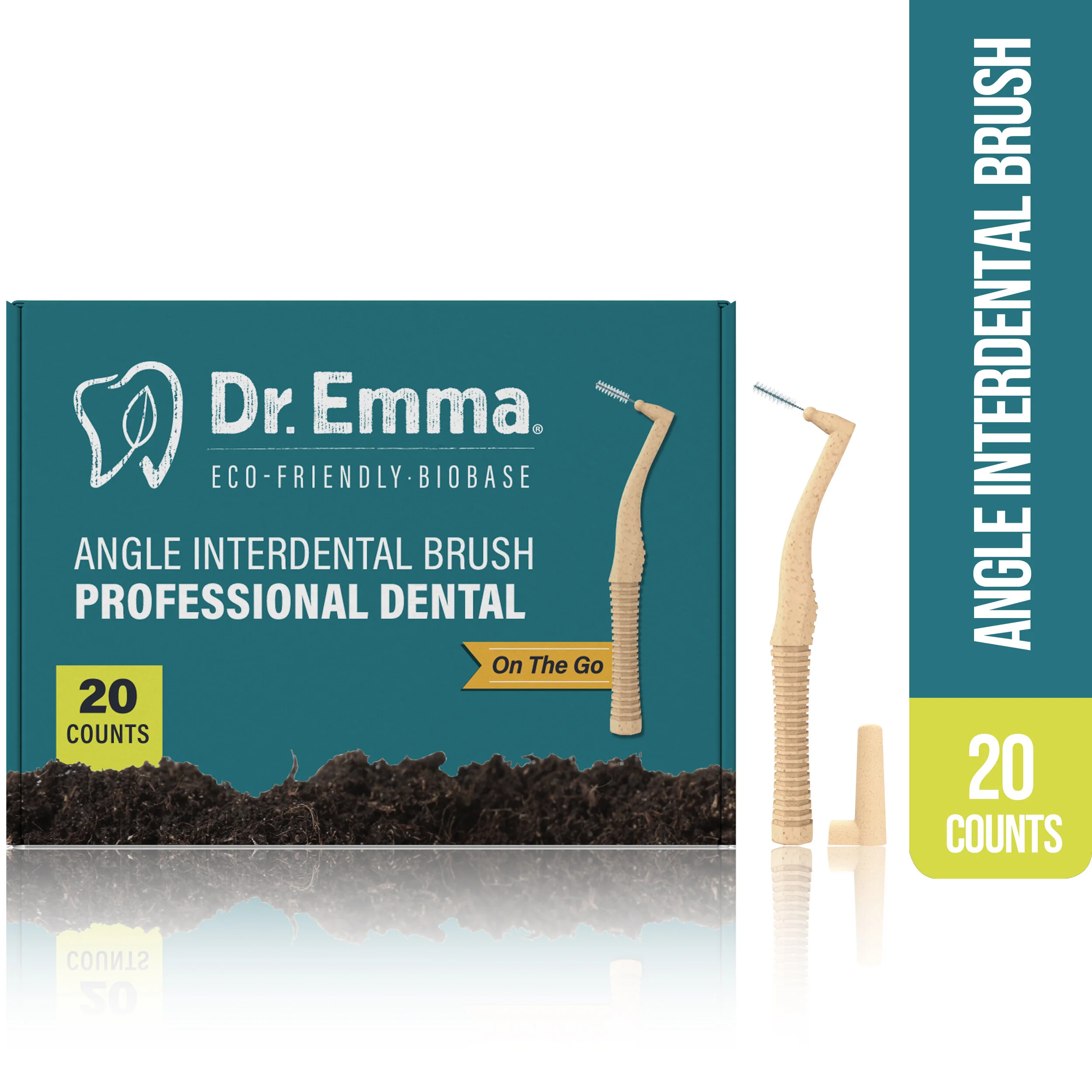 Dr. Emma Angle Interdental Brush Bio-based Material 20 Counts / Box ...