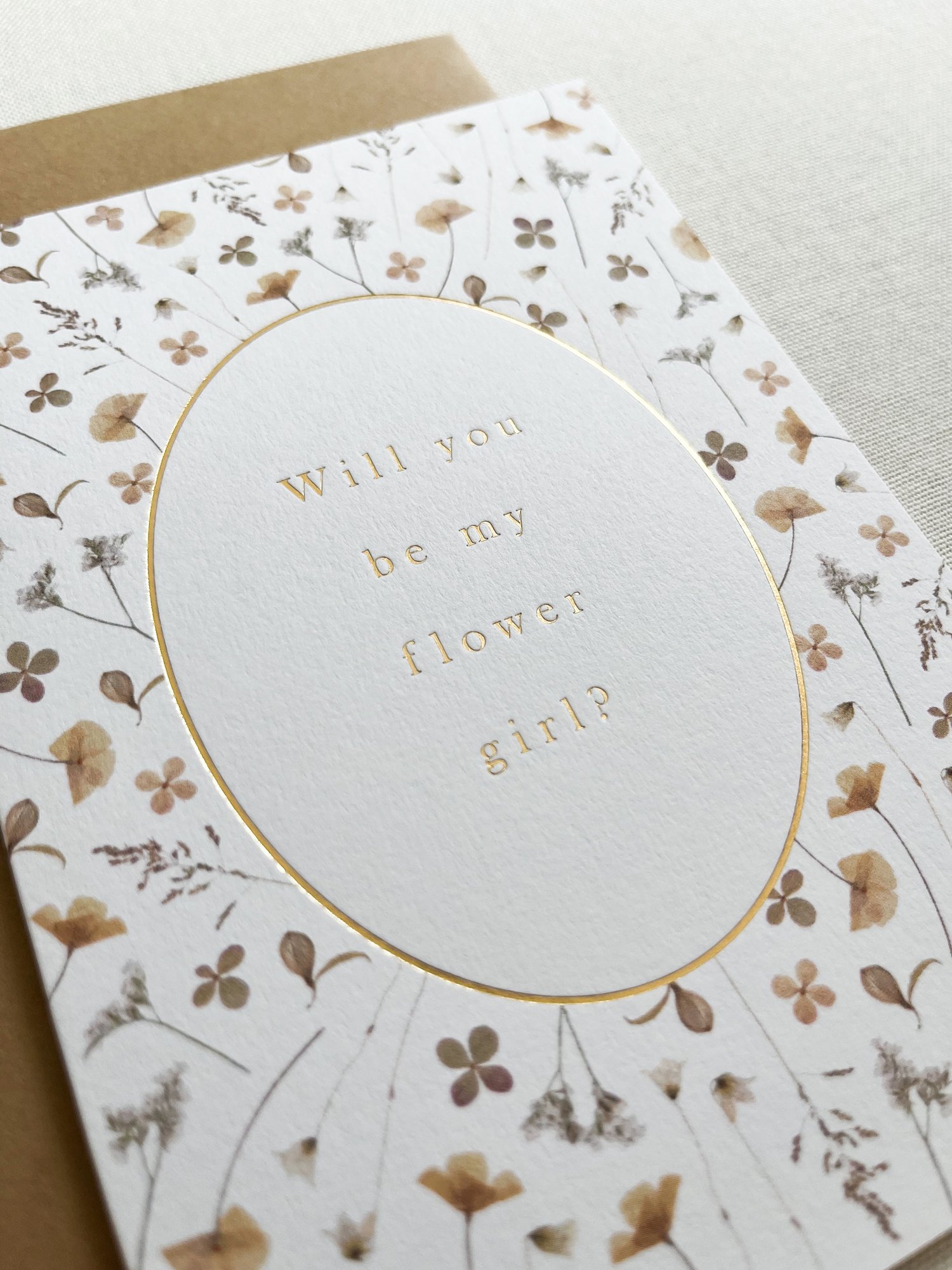 Anna Floral Bridesmaid Card — Gable & Grain - Wedding Stationery & Signage
