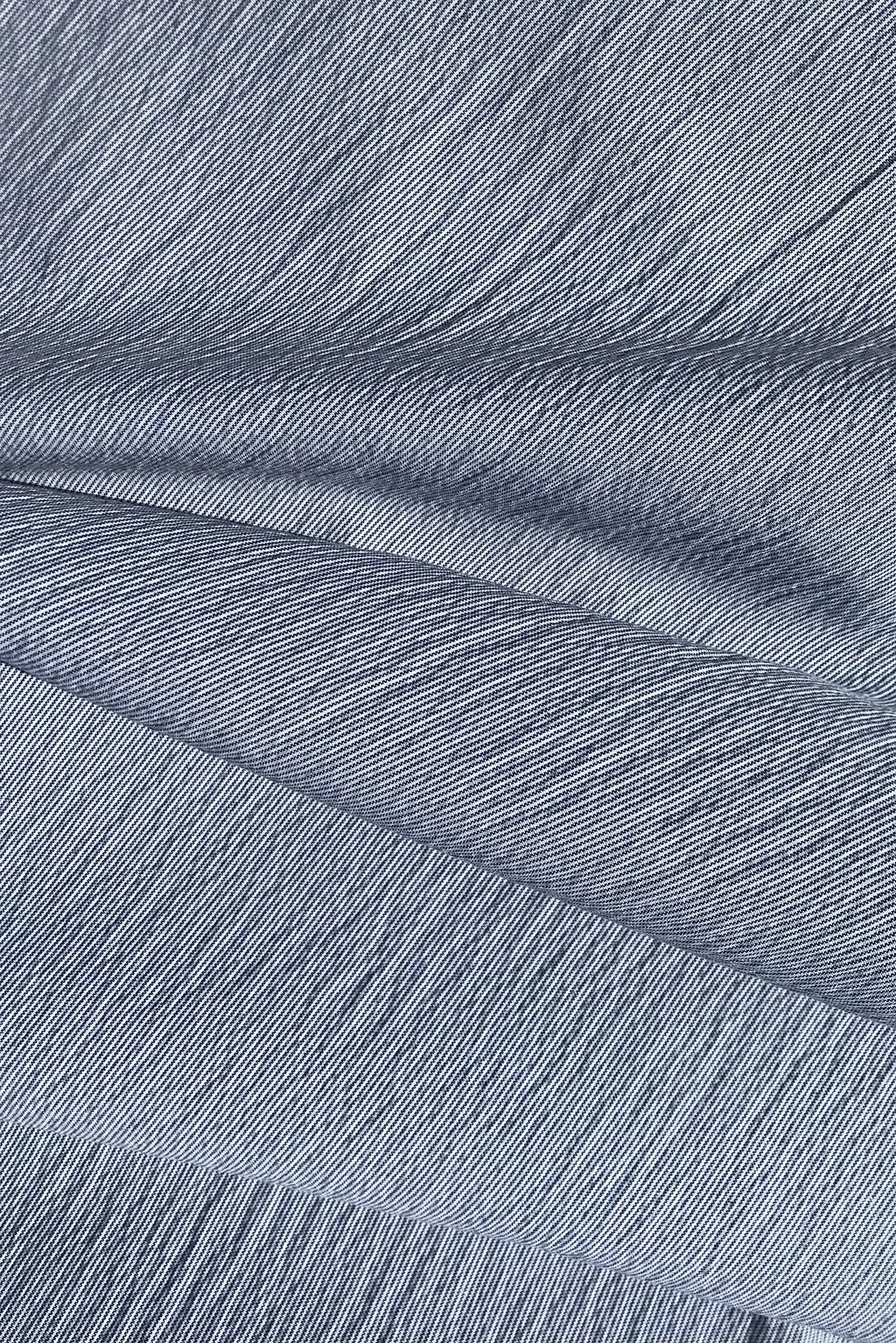 Seersucker cotton in mid-blue with micro stripe — Fabrics at Play