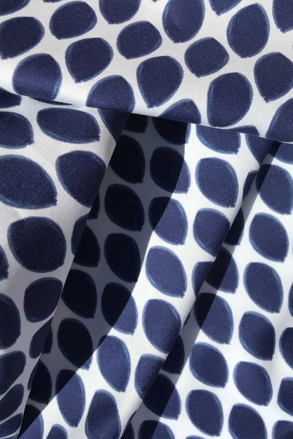 Italian cotton twill with abstract leaf pattern — Fabrics at Play