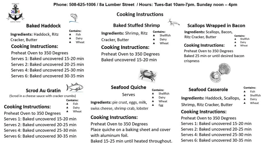 Cooking Instructions — Harbor To Hill
