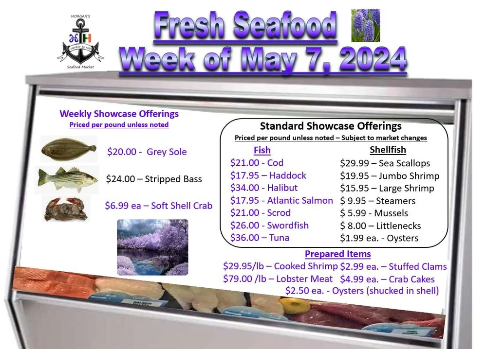 Weekly Fresh Seafood Case Offering — Harbor To Hill