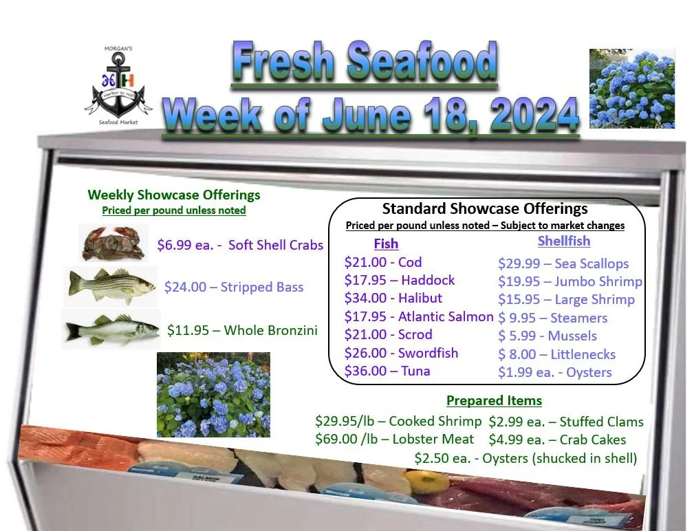 Weekly Fresh Seafood Case Offering — Harbor To Hill