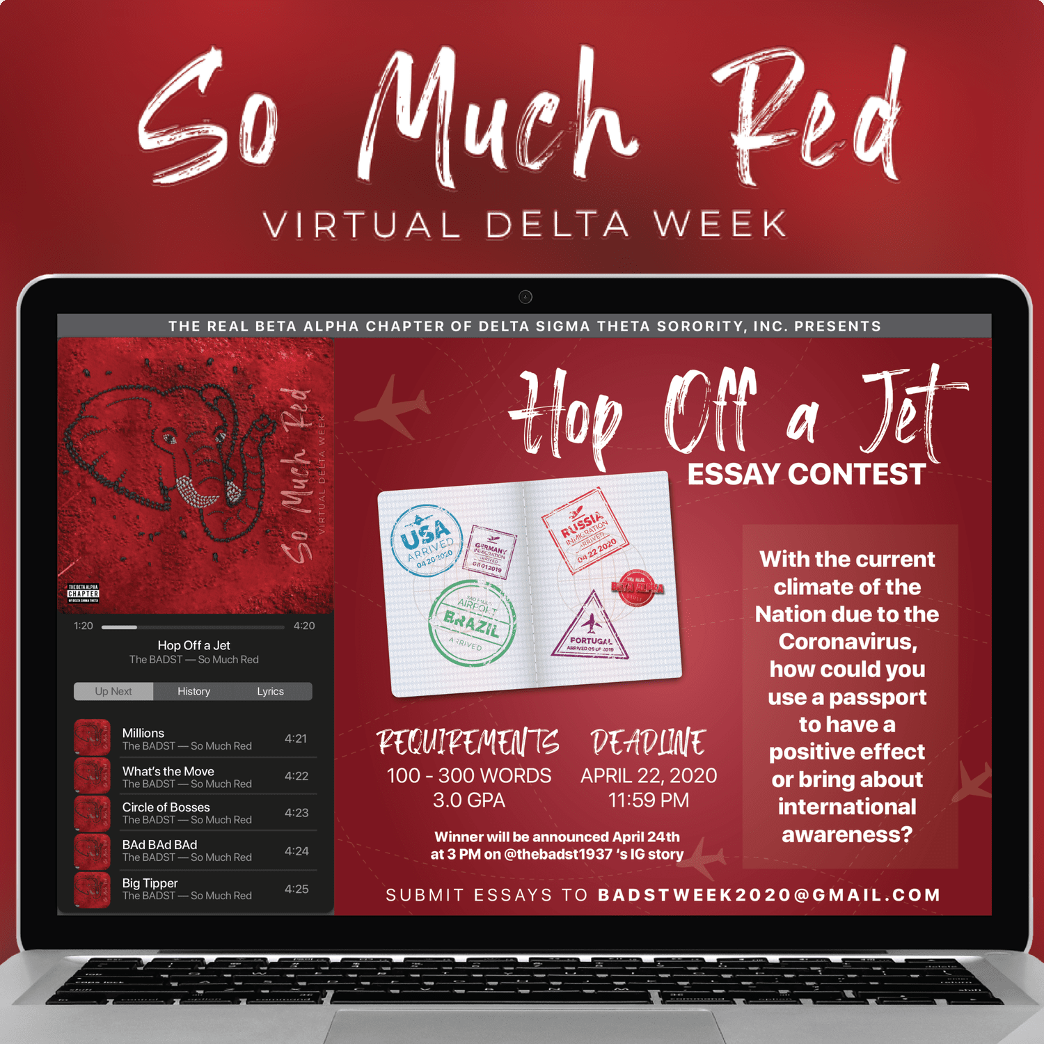 So Much Red: Virtual Delta Week 2020 — The BADST