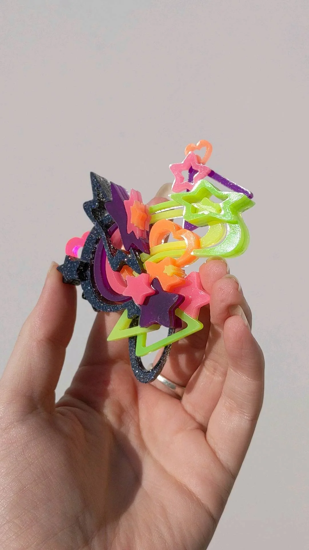 Pastel Purple Chunky Chain - Pastel Rainbow Necklace — High Gloss Trash