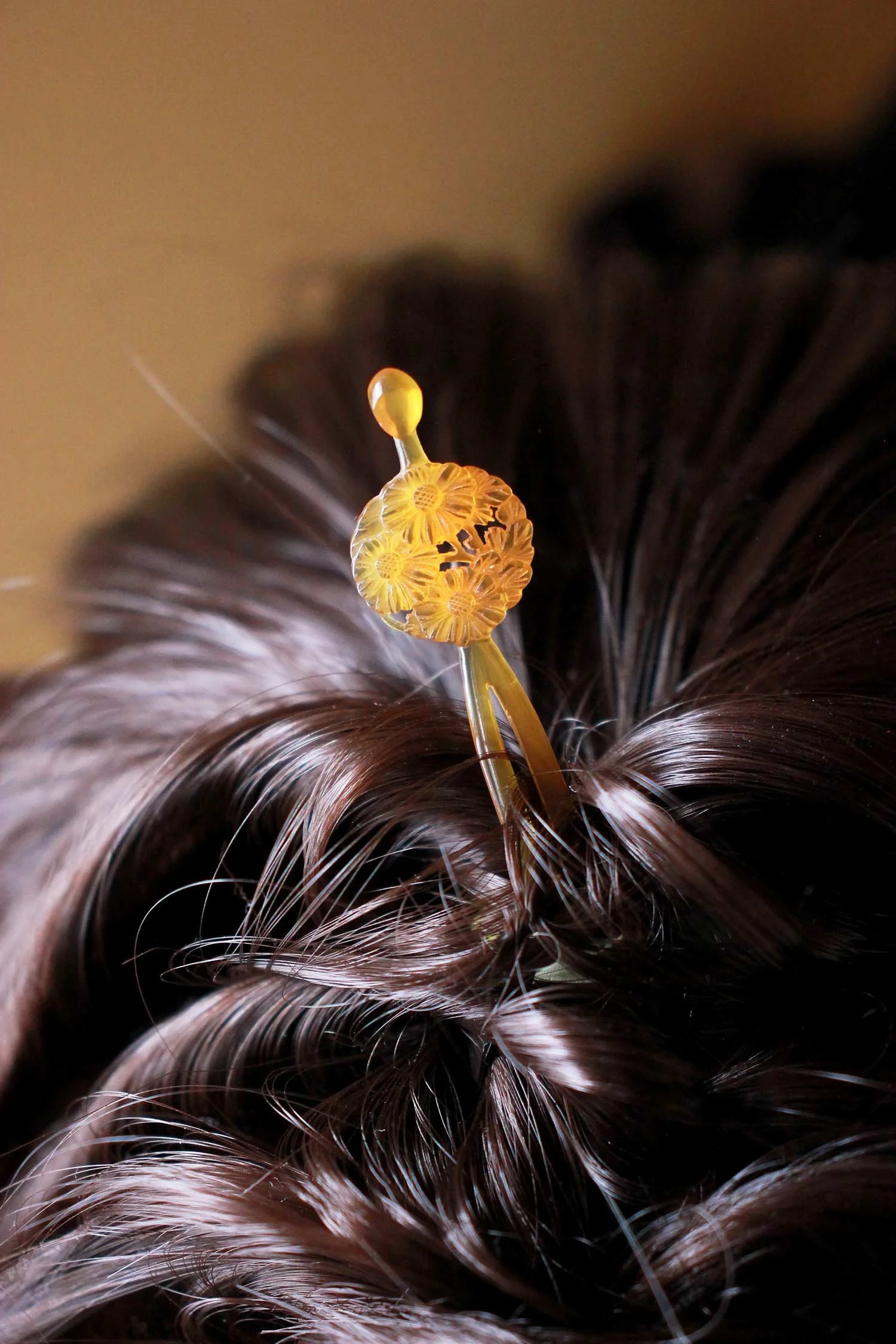 Lacquered hair stick - Pine and bamboo — Mikan