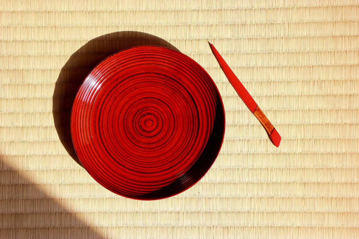 Sweet plates & picks set - Lacquerware — Mikan