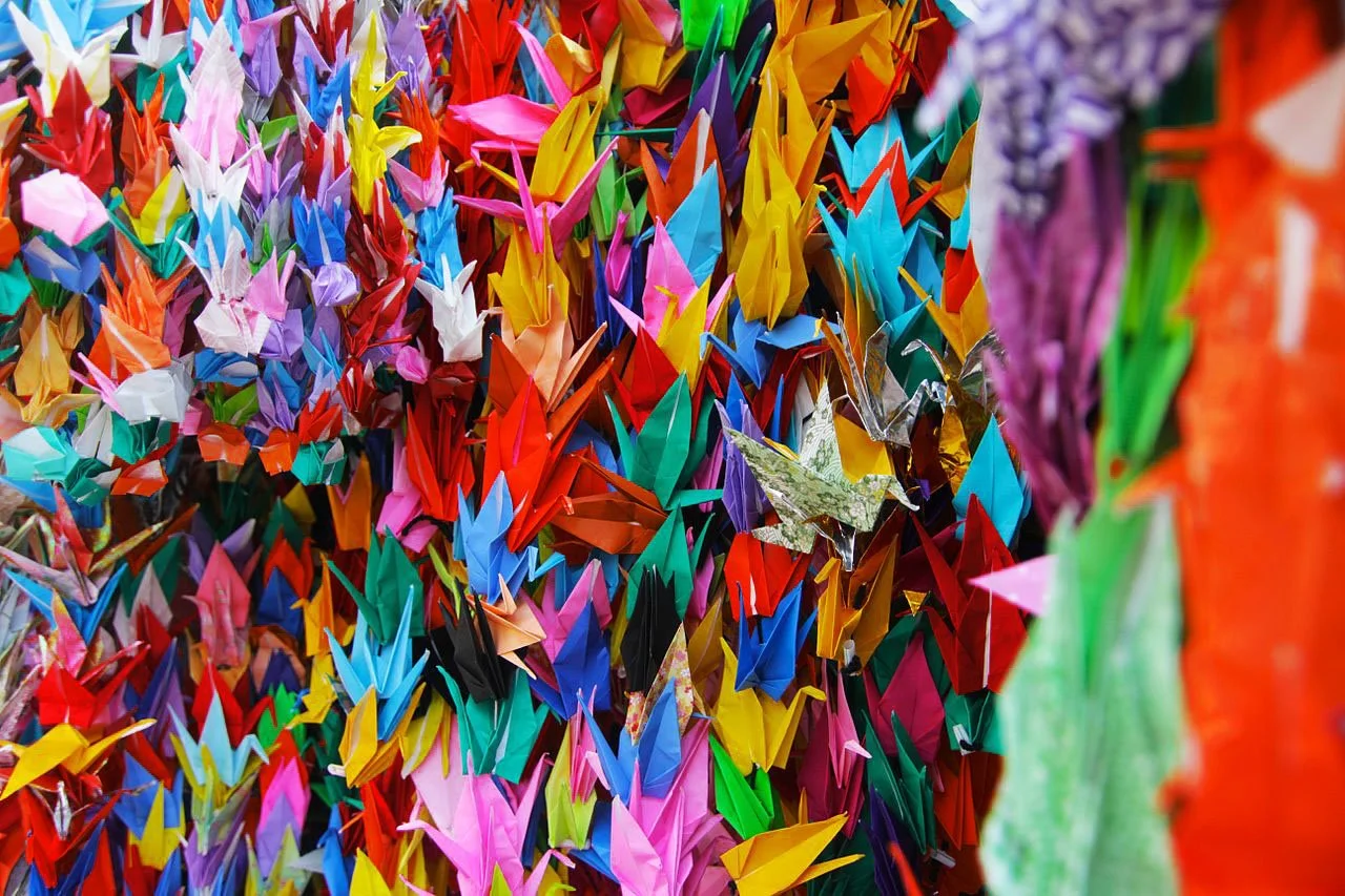 Origami cranes — Mikan