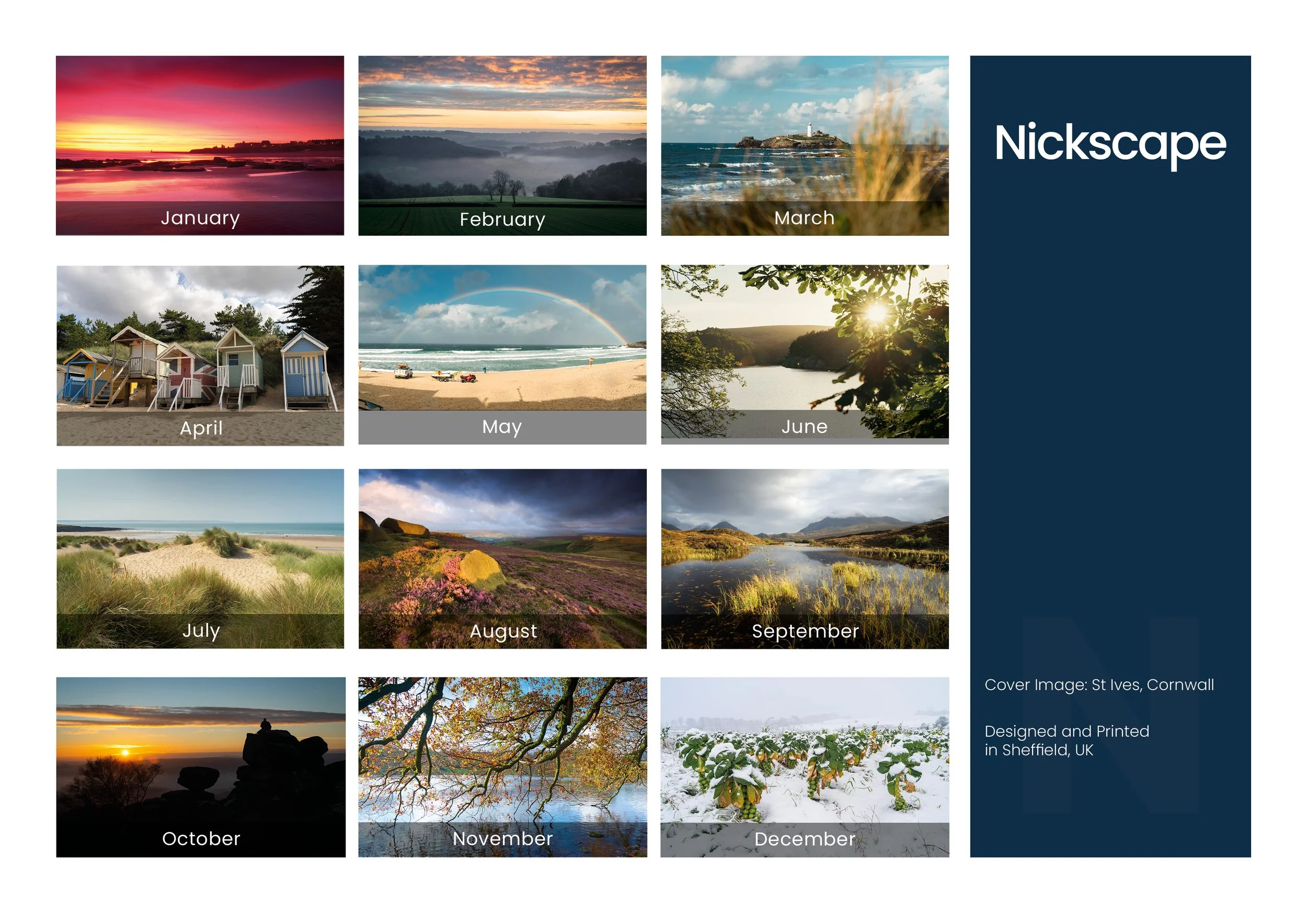2023 British Landscapes Calendar — Nickscape