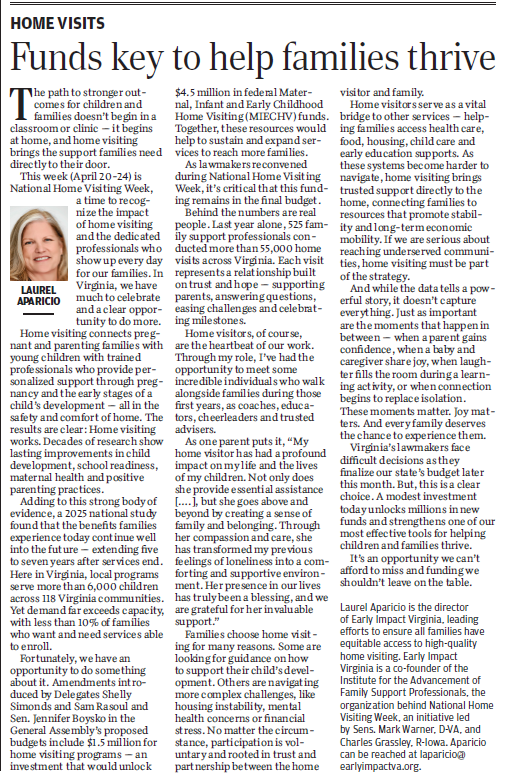 Celebrating Home Visiting — Early Impact Virginia