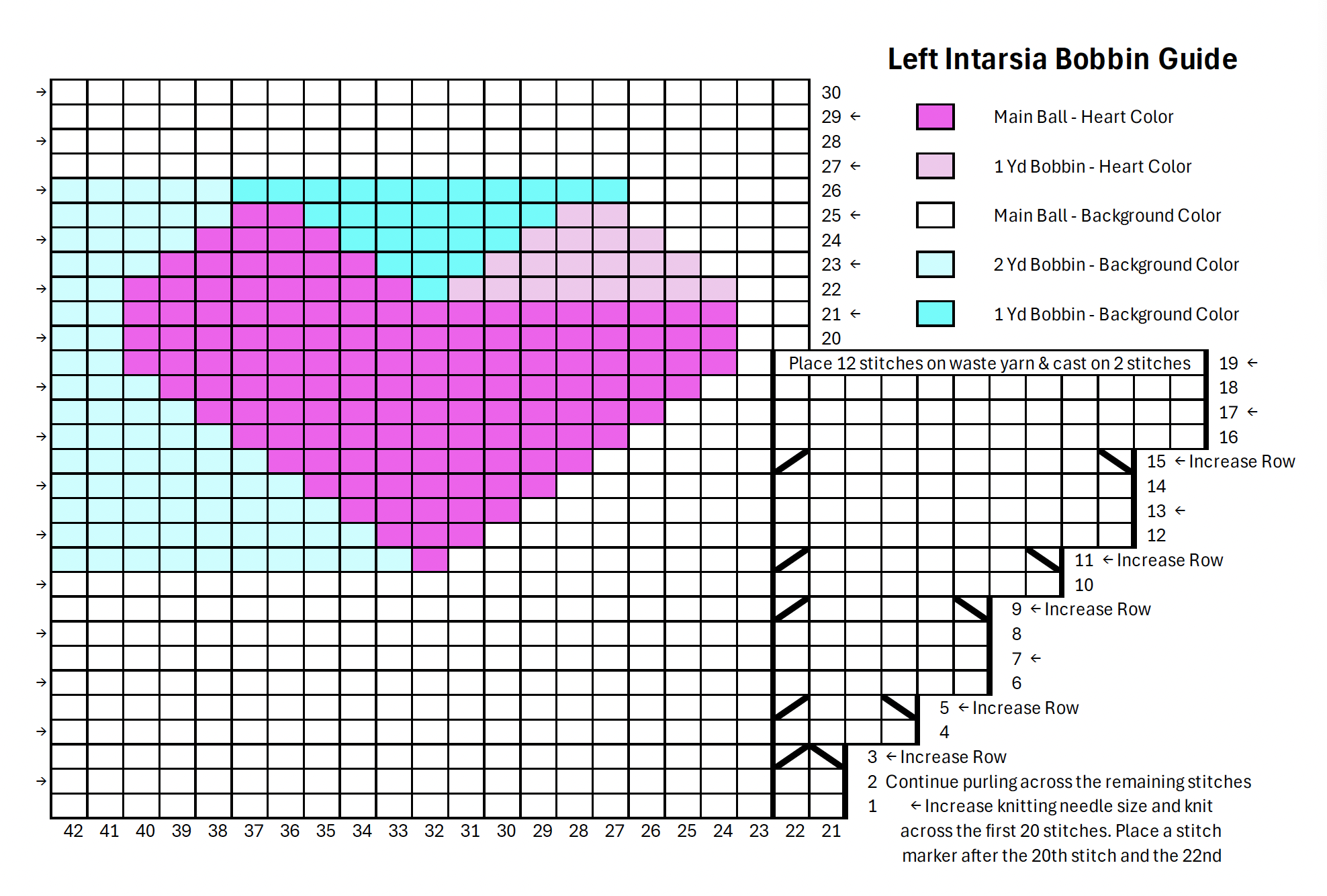 Intarsia Heart Fingerless Mittens — Knitting House Square