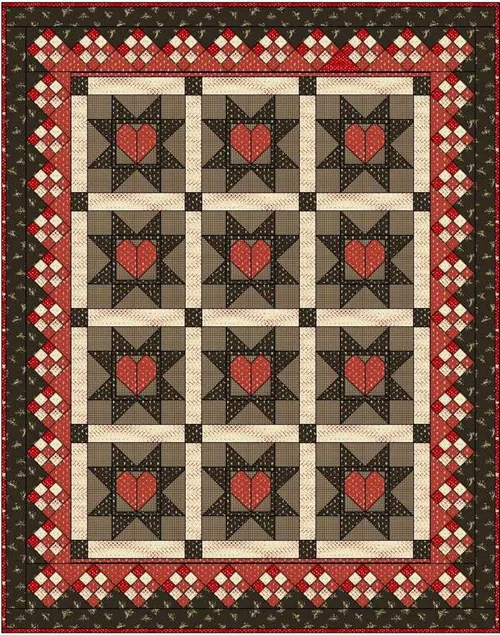 Vintage Lattice Hearts quilt — Laugh Yourself Into Stitches