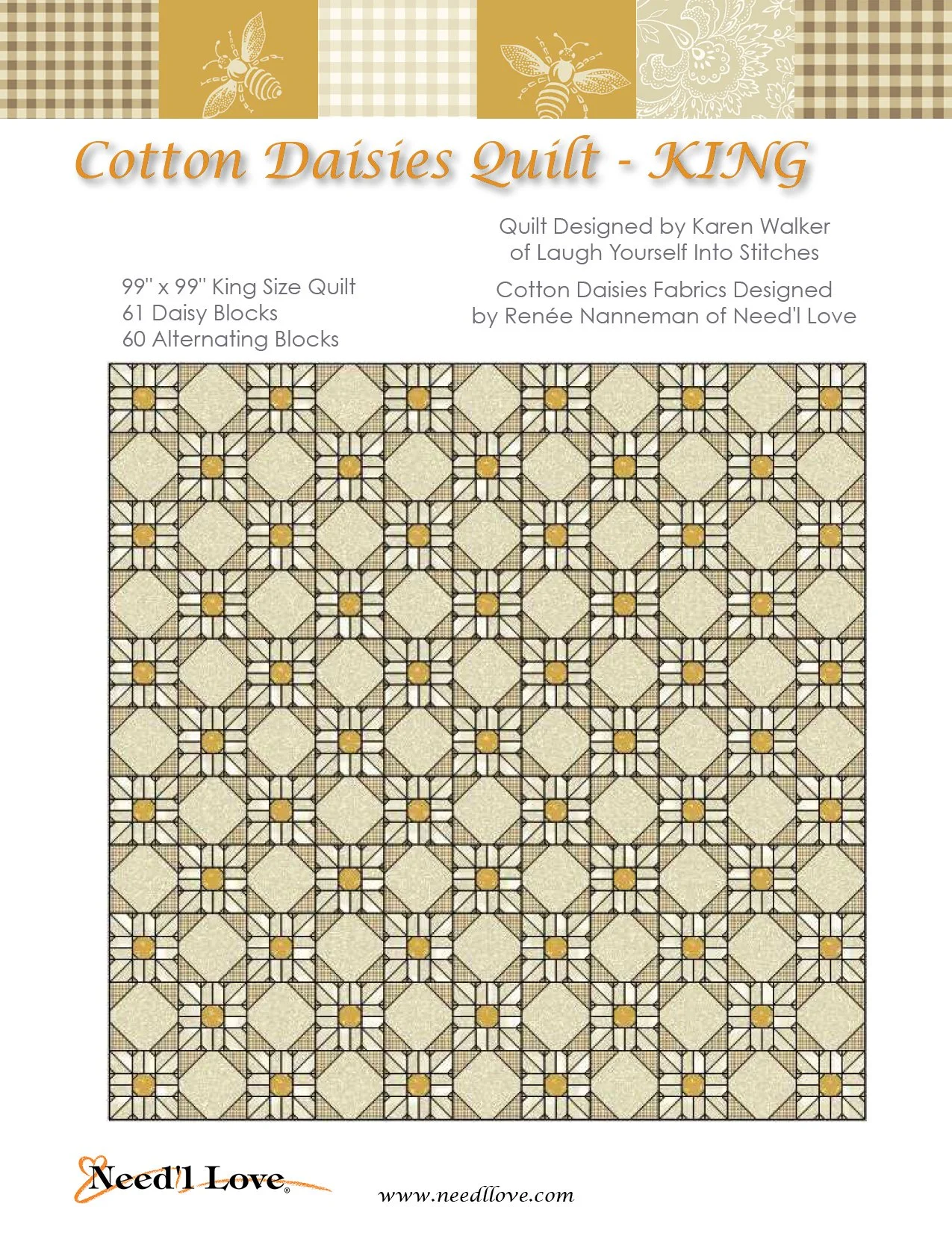 Cotton Daisies Quilt Pattern — Laugh Yourself Into Stitches