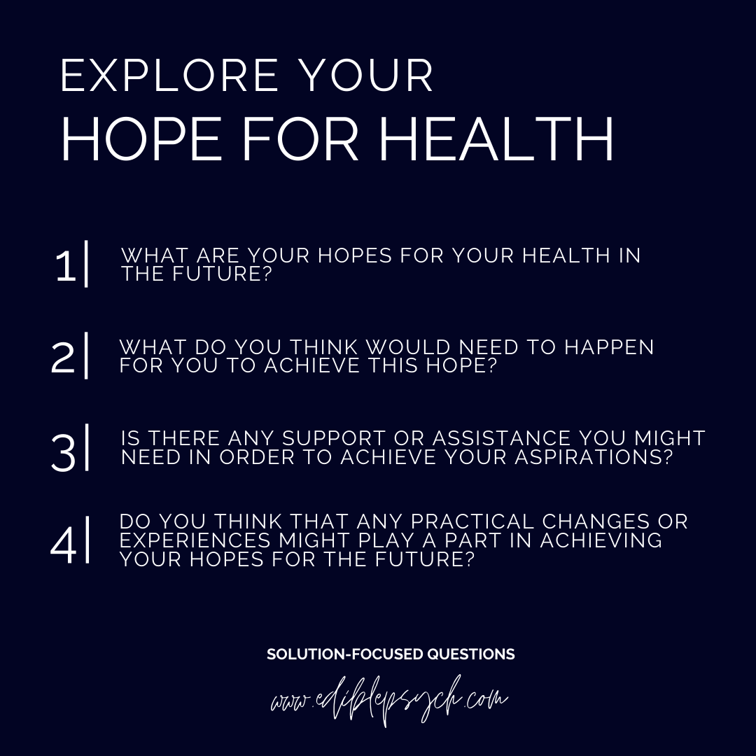 SOLUTION-FOCUSED QUESTIONS TO ASSESS HOPE — EDIBLE PSYCHOLOGY