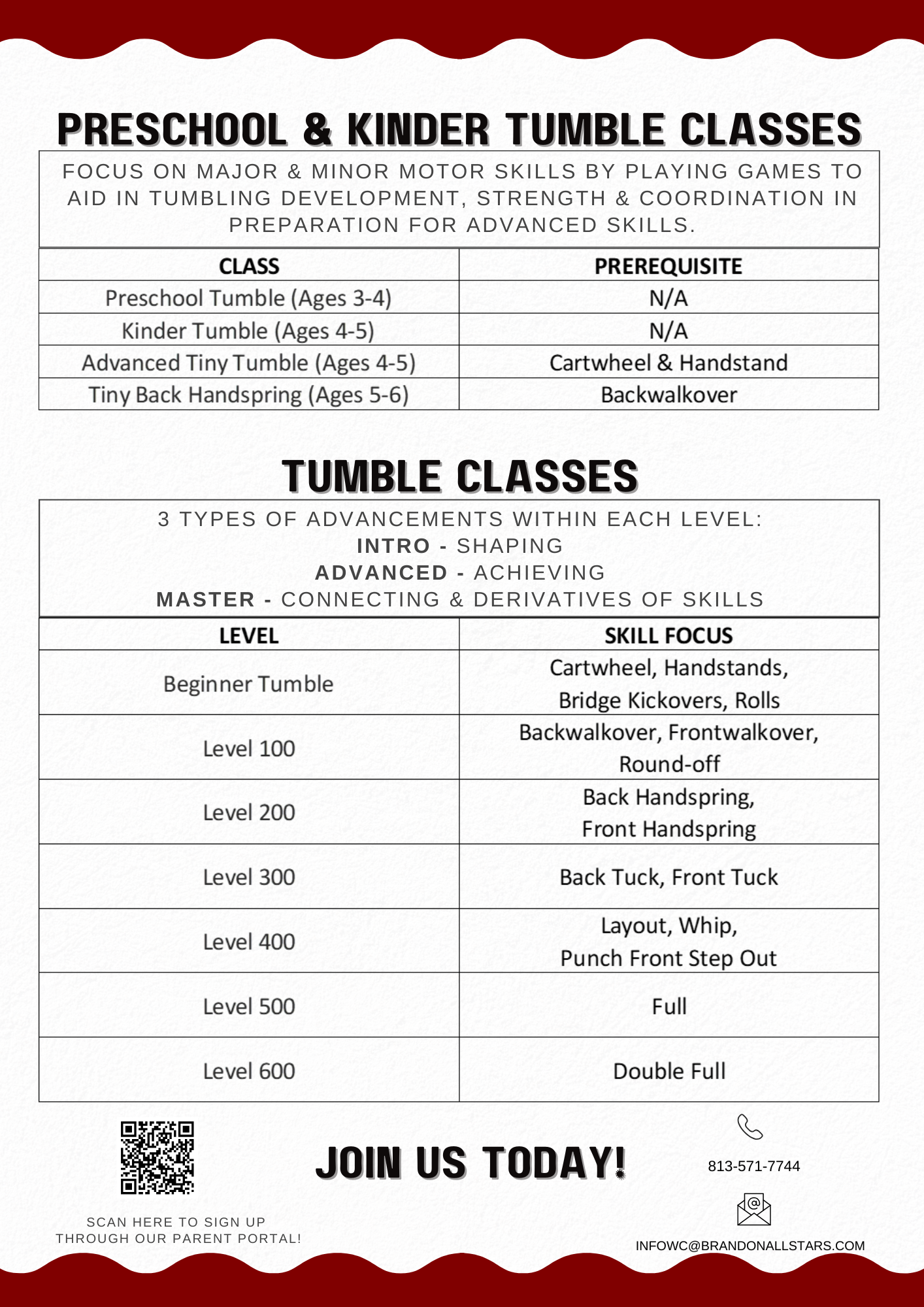 Instructional Tumbling and Cheerleading Classes — Brandon All-stars ...