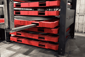 Sheet Metal Storage Racks Solve Floor Space Problems