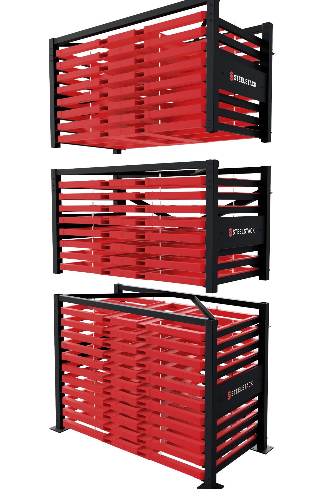 Improve Floor Space with Stackable Sheet Metal Storage Racks!