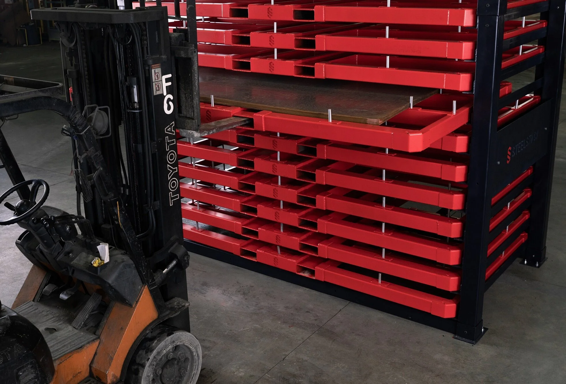 Optimize Floor Space with our Sheet Metal Storage Racks!