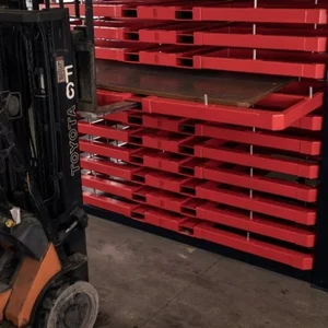 Sheet Metal Storage Racks Solve Floor Space Problems