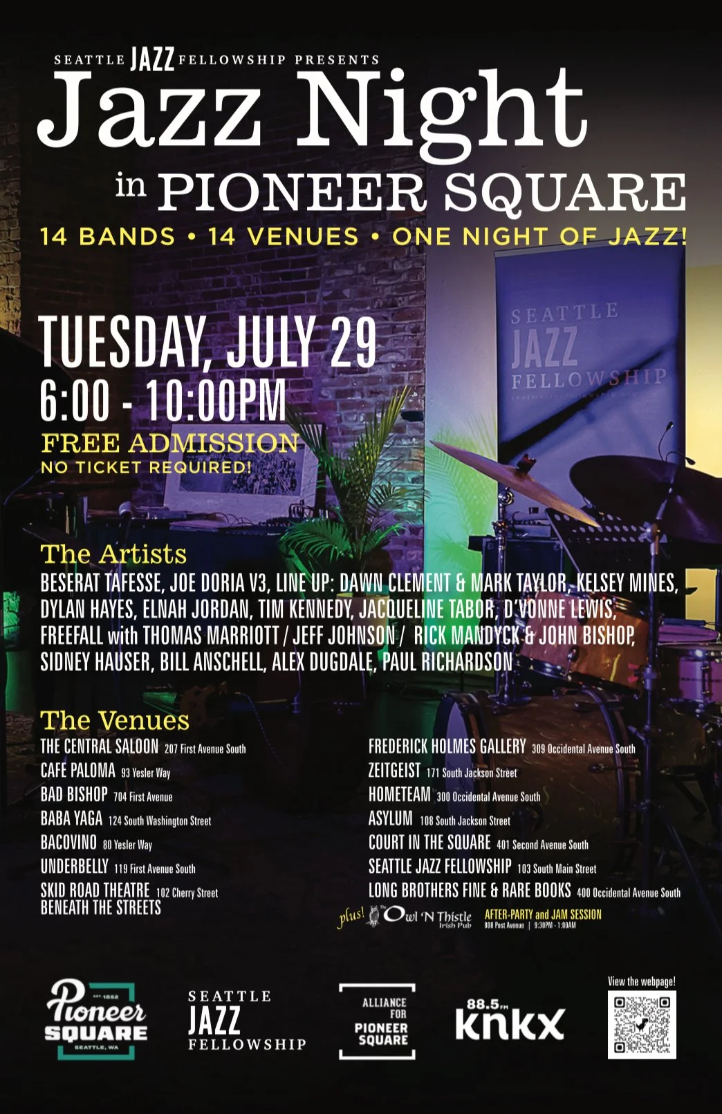 Jazz Night In Pioneer Square — Seattle Jazz Fellowship