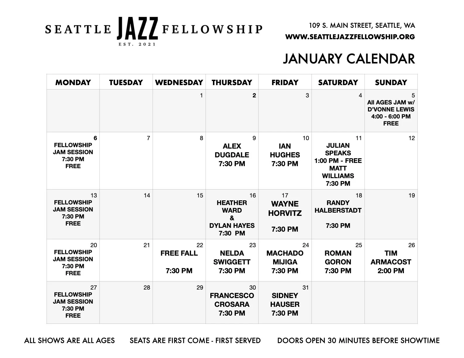 Seattle Jazz Fellowship