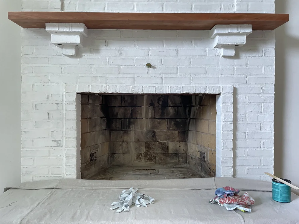 Brick Fireplace Makeover — A Home's Journey