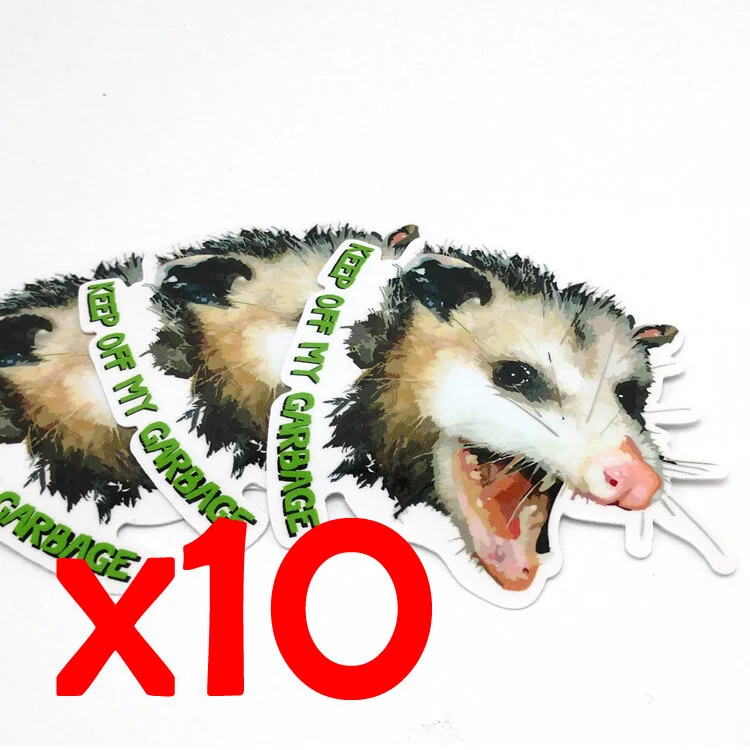 Keep Off My Garbage - Possum Stickers — Azzy's Design Works